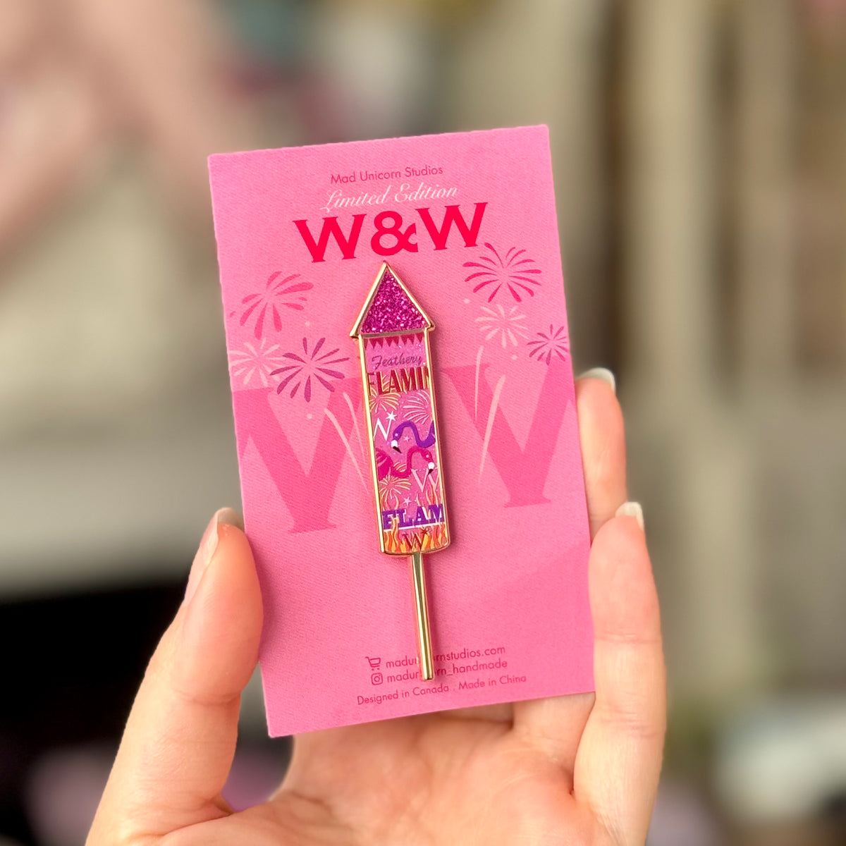 Limited Edition | WW Pink Firework | Enamel Pin – Mad Unicorn Studios