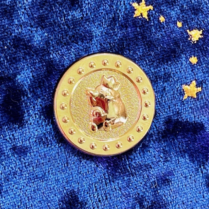 Little Gold Coin | Mini Enamel Pin – Mad Unicorn Studios